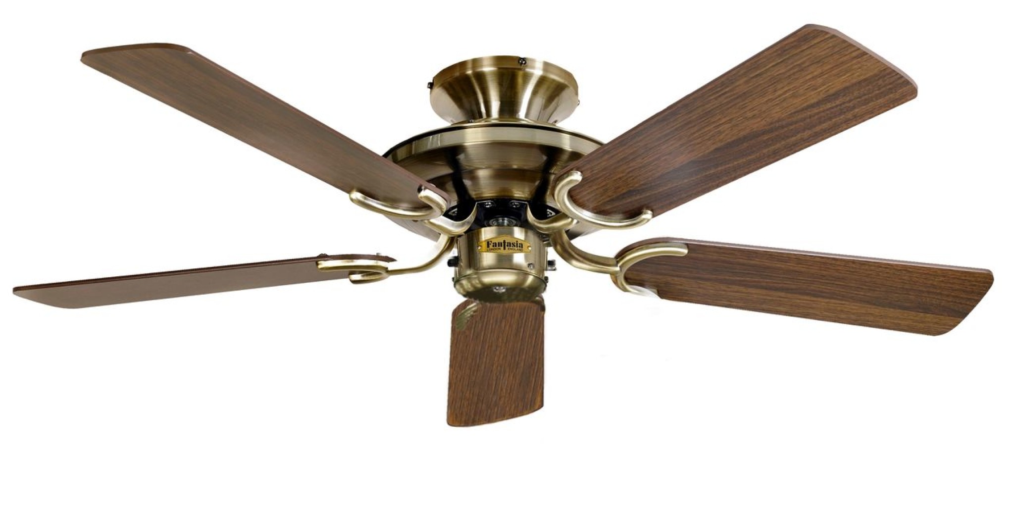 Fantasia Fans | Mayfair Antique Brass Ceiling Fan without Light - 30% ...